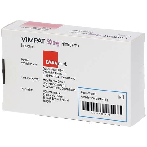 Vimpat 50 Mg 14 St Mit Dem E Rezept Kaufen Shop Apotheke