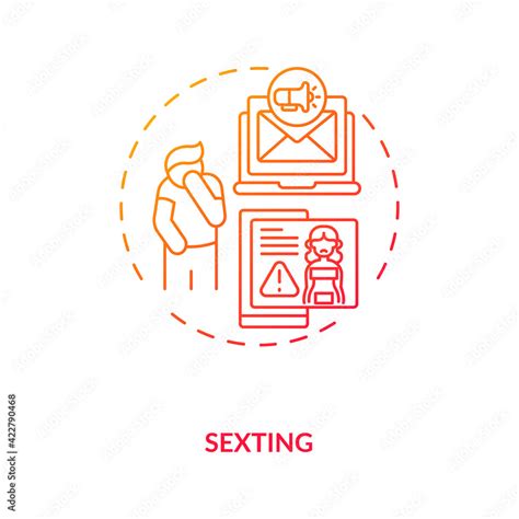 Sexting Culture Concept Icon Sending Nude Naked Pictures To Partner Ideas Thin Line