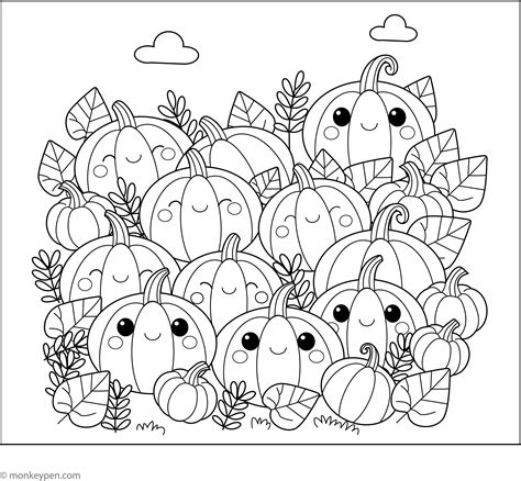 Coloring Pumpkin Patch