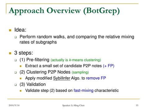 Ppt Botgrep Finding P2p Bots With Structured Graph Analysis