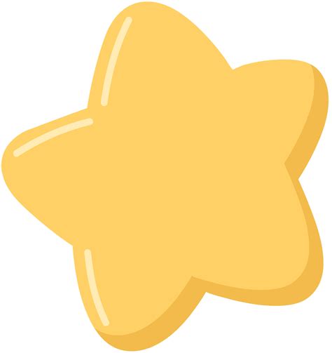 Linda Ilustración De Estrella Amarilla Para Decoración 16384872 Png