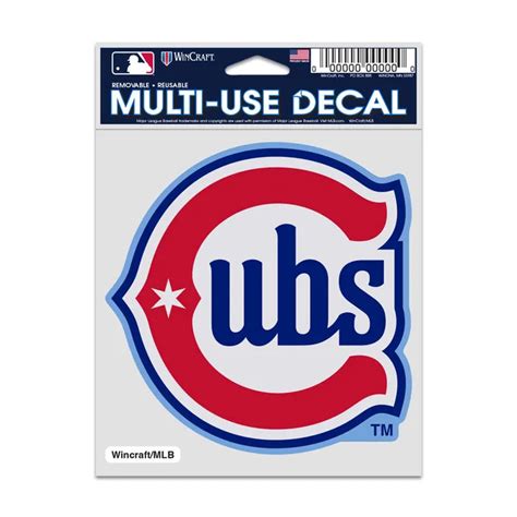 Chicago Cubs Alt Blues Logo 3 75 X 5 Multi Use Decal Clark Street