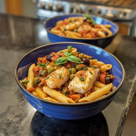 Spicy Cod Puttanesca Pasta Just Cook By Butcherbox