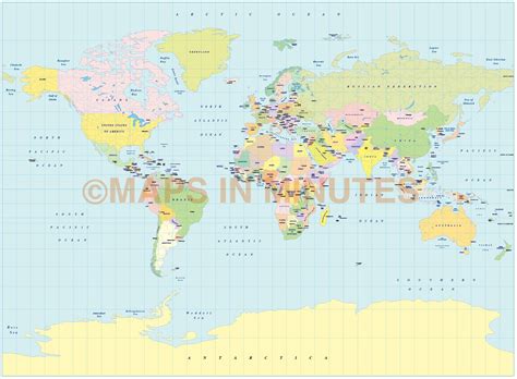 Digital Vector World Political Small Scale Map Collection Maps Selection