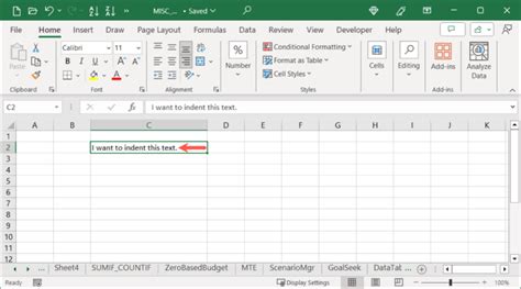 How To Indent Cells In Microsoft Excel