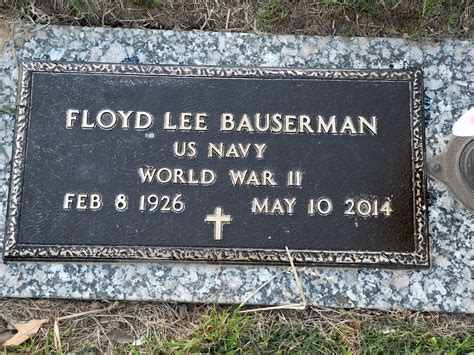 Floyd Lee Bauserman 1926 2014 Find A Grave Memorial