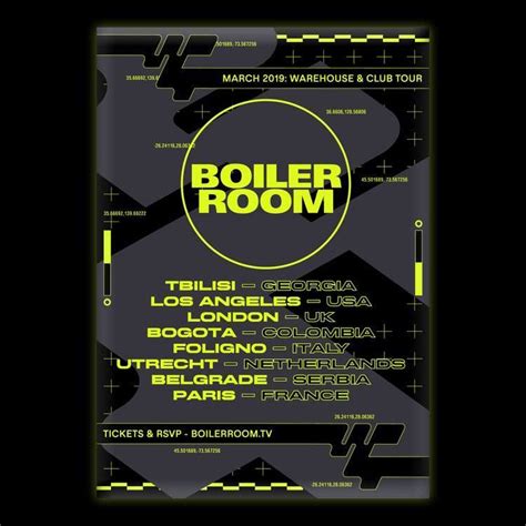 Poster For Boiler Room Event