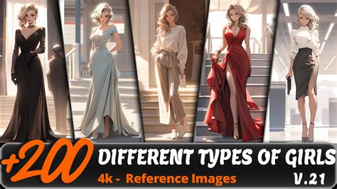 Artstation Different Types Of Girls Vol 21 4k Reference Image
