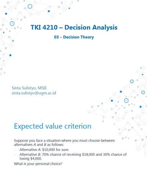 Decision Theory Pdf Utility Scientific Theories