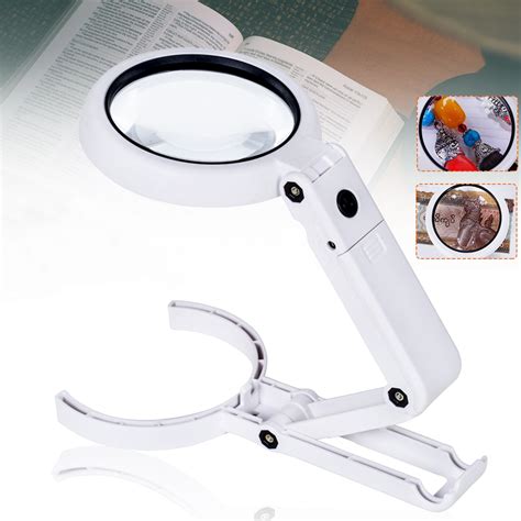 5x 11x Folding Lamp Lupa Loupe Magnifier Reading P Grandado