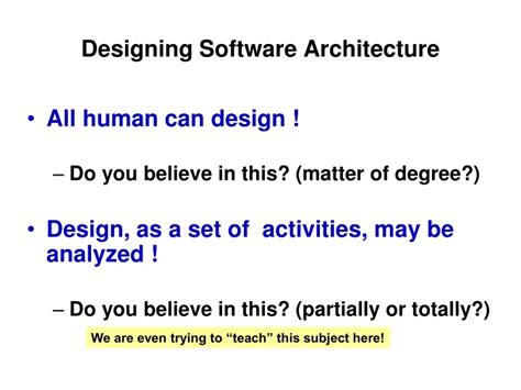 PPT Exploring Software Architecture Design Stages Challenges And Approaches PowerPoint