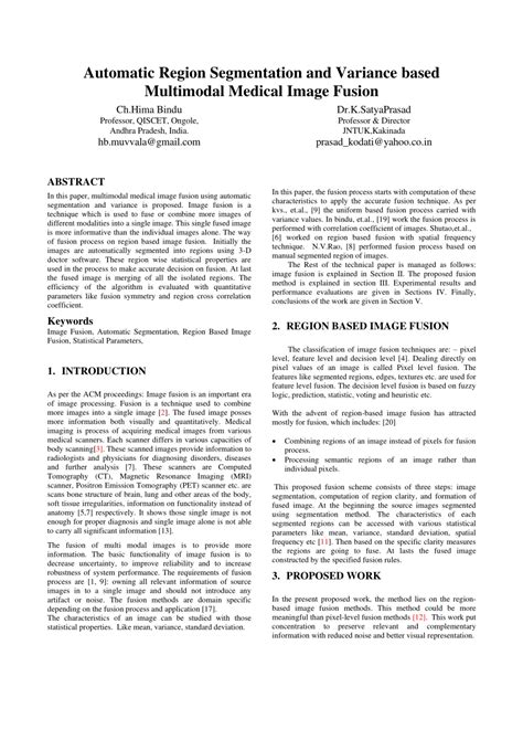 Pdf Automatic Region Segmentation And Variance Based Multimodal Medical Image Fusion