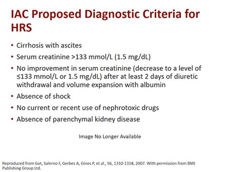 Hepatorenal Syndrome Perspectives On Diagnosis And Treatment Transcript