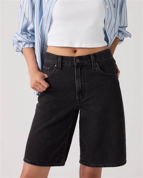Baggy Dad Jorts Black Levis® Ca
