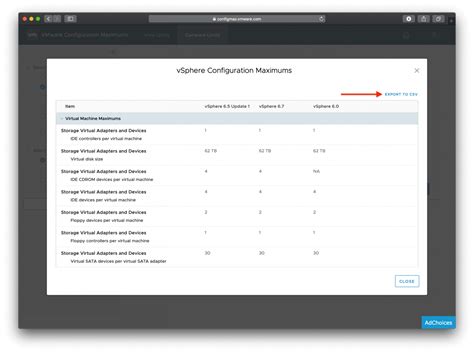 Check VMware Configuration Maximums Online TechCrumble