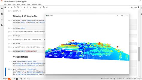 an easy way to work and visualize lidar data in python