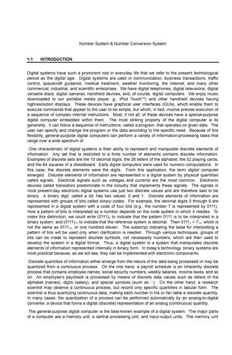 Number System And Number Conversion System Number System And Number