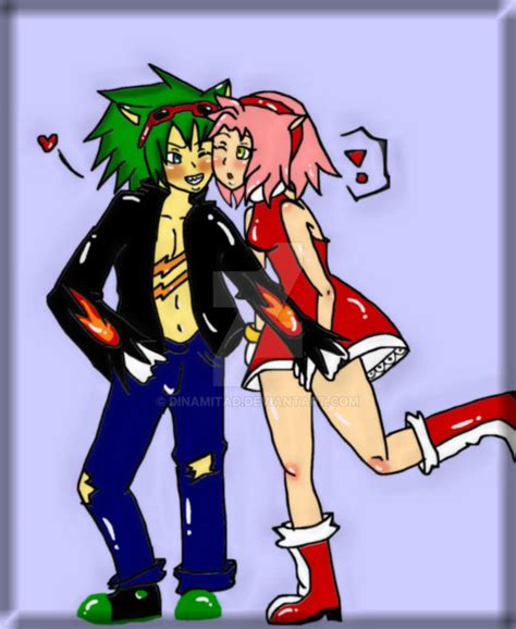 Scourge And Amy Human By Dinamitad On Deviantart