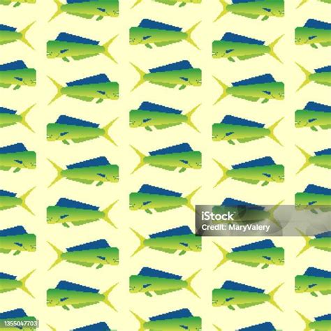 도라도 피쉬 픽셀 아트 패턴이 매끄럽습니다 8 비트 마히 마히 픽셀화 벡터 텍스처 0명에 대한 스톡 벡터 아트 및 기타 이미지