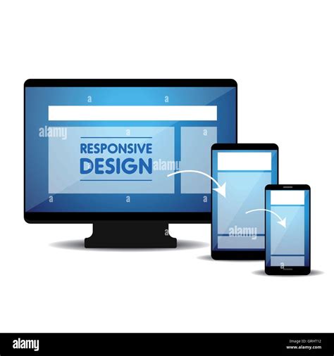 Responsive Web Design Concept Vector Stock Vector Image And Art Alamy