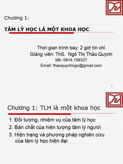 Psy 151 Dai Cuong Tam Ly Hoc 2020s Lecture Slides 1 1 1 Pdf