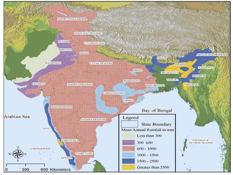 Map1 Average Mean Annual Rainfall