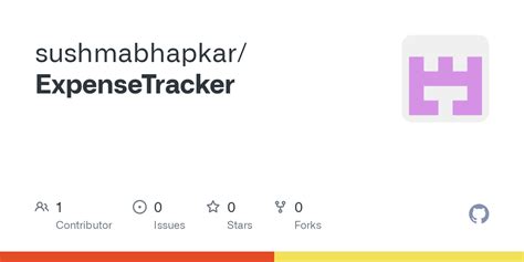 GitHub Sushmabhapkar ExpenseTracker