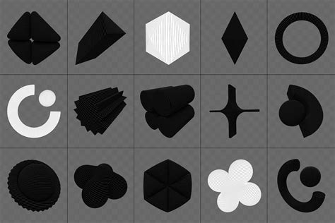 Design Assets Lines And Dots 3d Shapes Behance