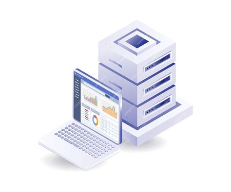 Premium Vector Computer Management Server Data Analysis