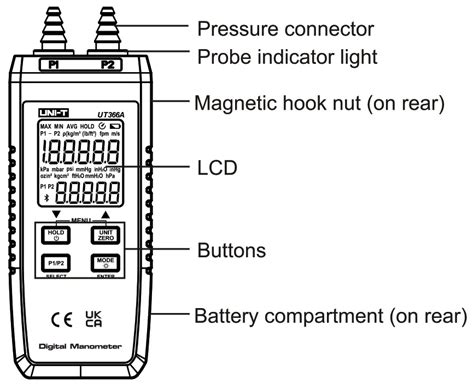 Uni T Ut366a Digital Manometer User Manual