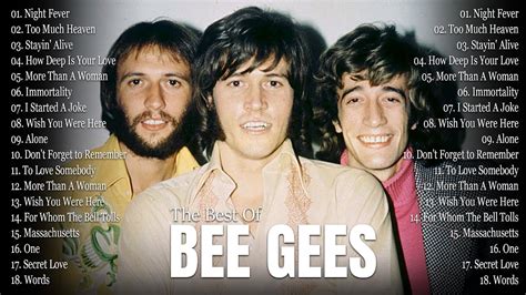 Bee Gees Best Songs 🎙 Bee Gees Greatest Hits Full Album The Best Of Bee Gees Youtube
