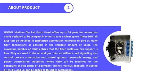 Unisol Micro Din Rail Patch Panel Optic Ppt
