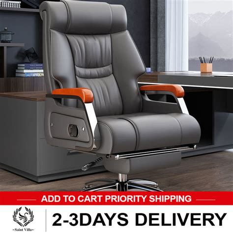 Leather Massage Office Chair Boss Chair Reclining Office Chair Executive Chair Comfortable