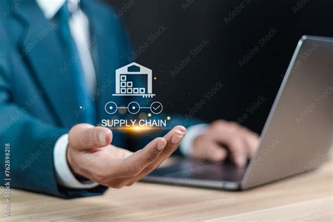 SCM Supply Chain Management Concept Logistic And Transport Communication Network Organizing