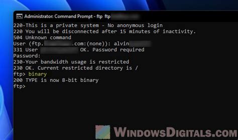 How To Download An Ftp File Using Cmd In Windows 1110