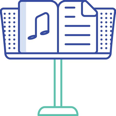 Notes Stand Outline Color Illustration 48075267 Vector Art At Vecteezy