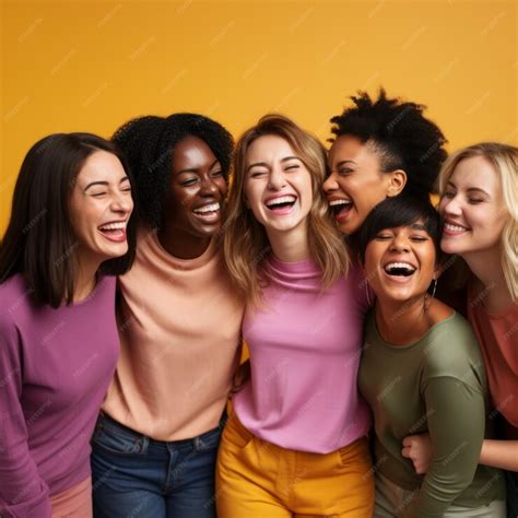 Premium Photo A Group Of Diverse Women Laughing Together