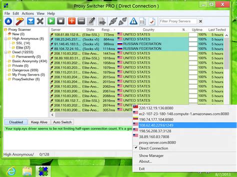 Proxy Switcher Change Proxy Settings On The Fly