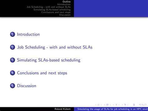 Simulating The Usage Of Slas For Job Scheduling In An Hpc Environment Pdf