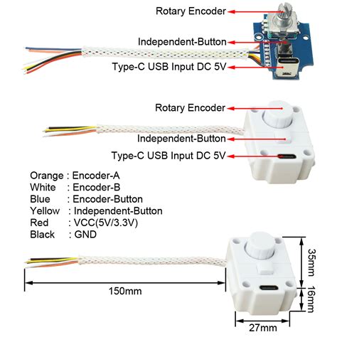 Rotary Encoder Module Digital Potentiometer Icstation