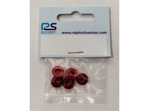 M4 Aluminium Lock Nut RED Precision Aero Products