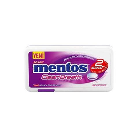 Mentos 2 Hours Clean Breath Plastic Dispenser Forest Fruit Candy 21 Gr