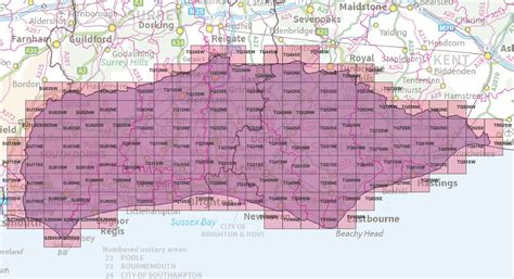 Sussex Os Map Tiles Uk