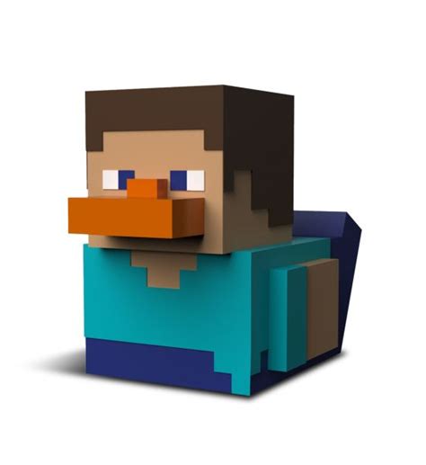 Patito De Goma Coleccionable De Steve Tubbz De Minecraft Merchoid España