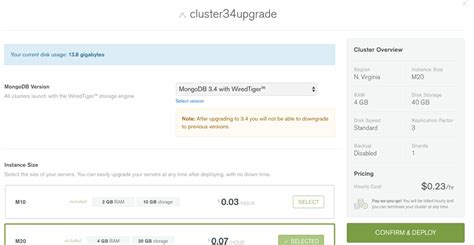 How To Evaluate Mongodb 34 Using Your Existing Deployment In Mongodb Atlas Mongodb Blog