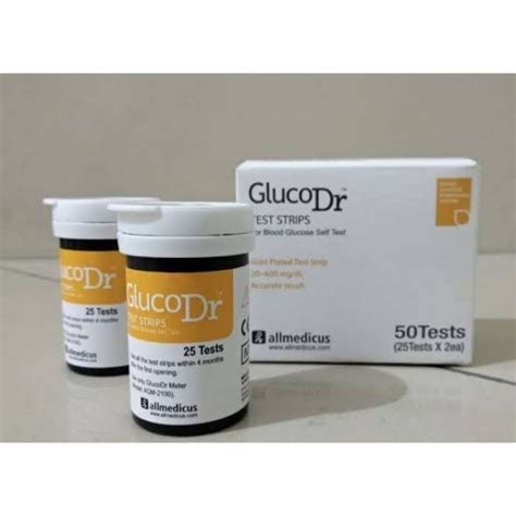 Promo Strip Gula Darah Gluco Dr Biosensor Strip Glucodr Biosensor 50 Strip Diskon 23 Di