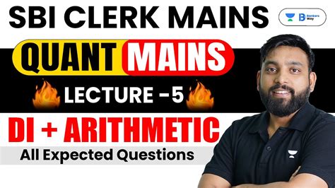 🔴sbi Clerk Mains Lecture 5 Di Mains Level Arithmetic Mains Maths By Arun Sir Youtube