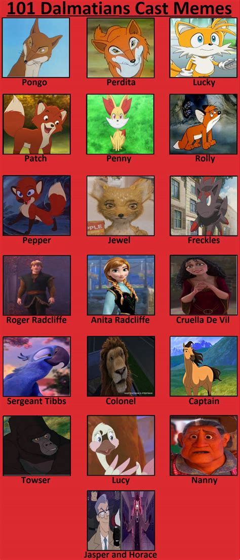 101 Foxes Cast Meme By Kimstember On Deviantart
