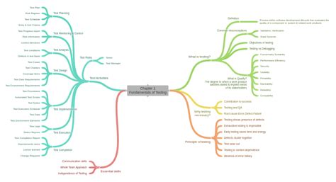 Chapter 1 Fundamentals Of Testing Coggle Diagram