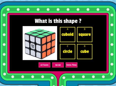 Cube And Cuboid Gameshow Quiz